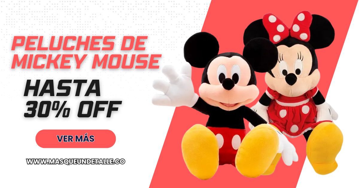 Peluches de Mickey y Minnie Mouse ️ Envío GRATIS